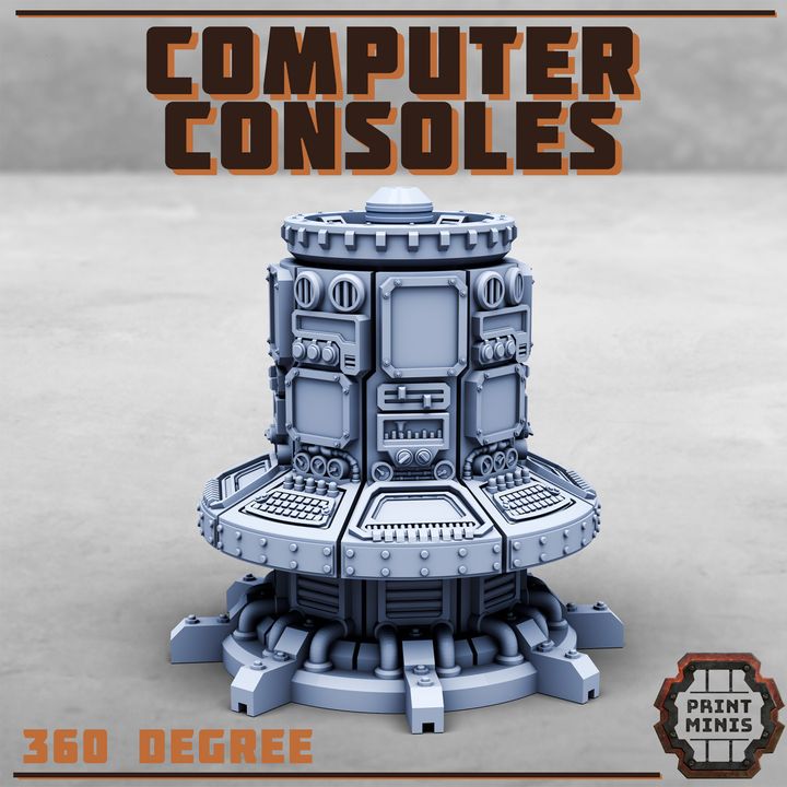 3D Printable Computer Consoles by Print Minis